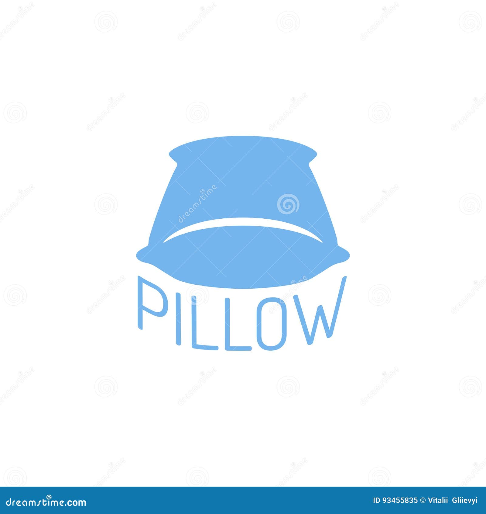 Logo Pillow Vector Illustration Stock Vector - Illustration of business ...