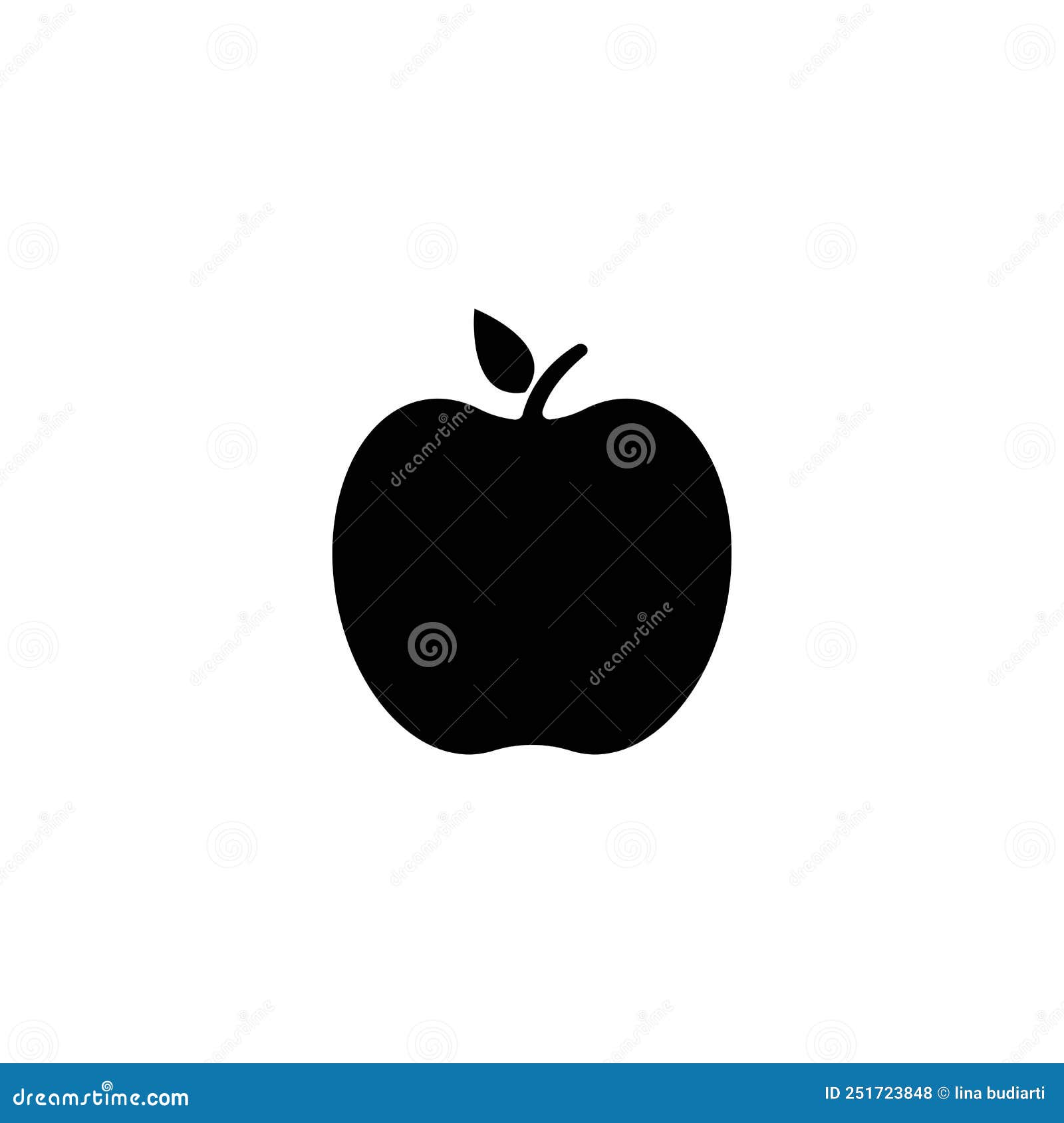 Logo pomme illustration de vecteur. Illustration of pomme - 251723848