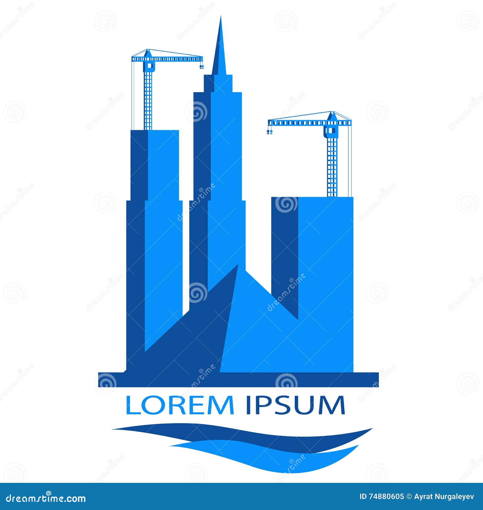 Logo Pour L'entreprise De Construction Illustration de Vecteur ...