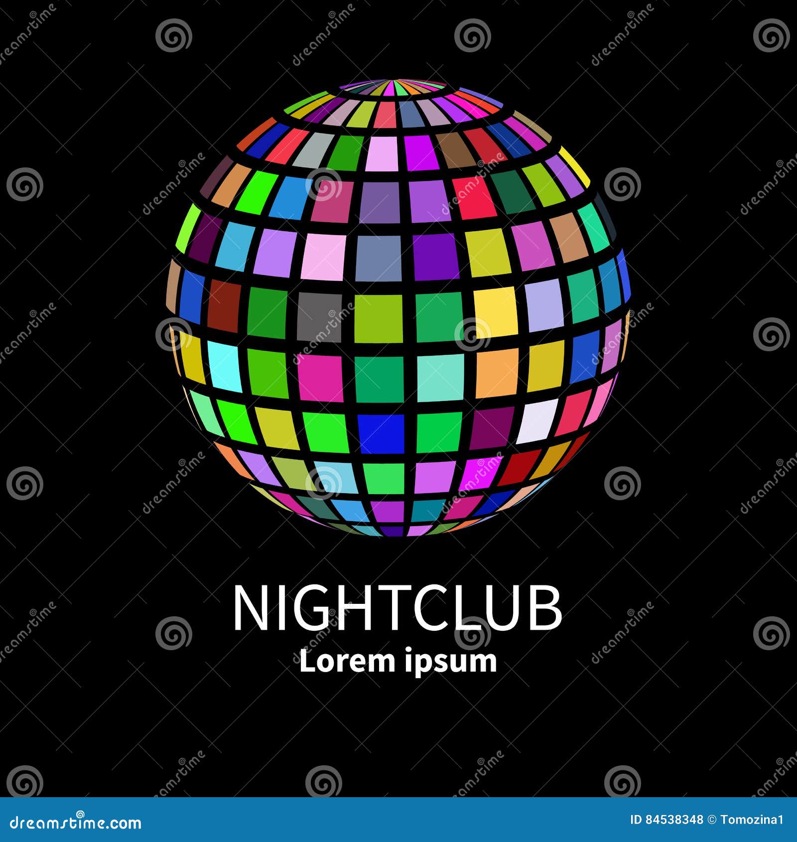 Logo pour la boîte de nuit illustration de vecteur. Illustration du ...