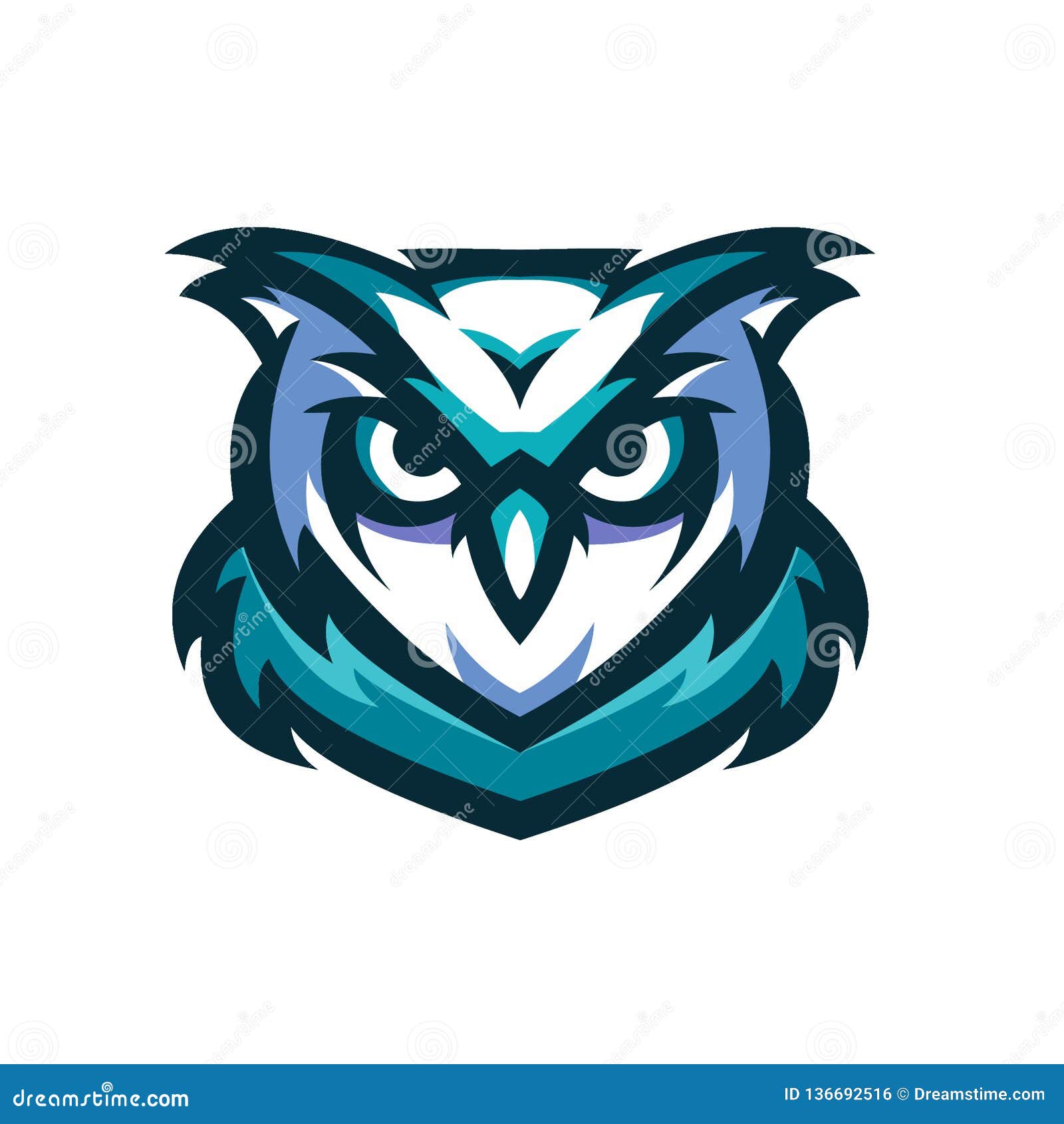 Logo Principal De Hibou, Illustration Illustration Stock - Illustration ...