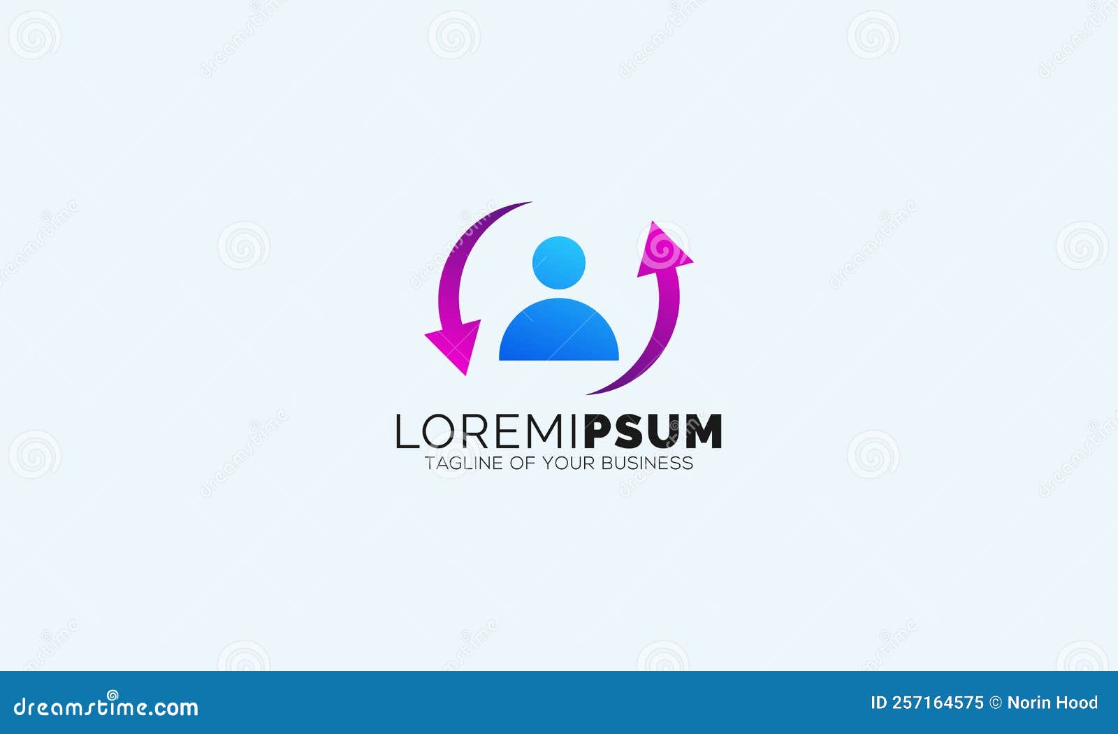 Logo Progress Man Symbol Element Template Design Logos Stock Abbildung ...