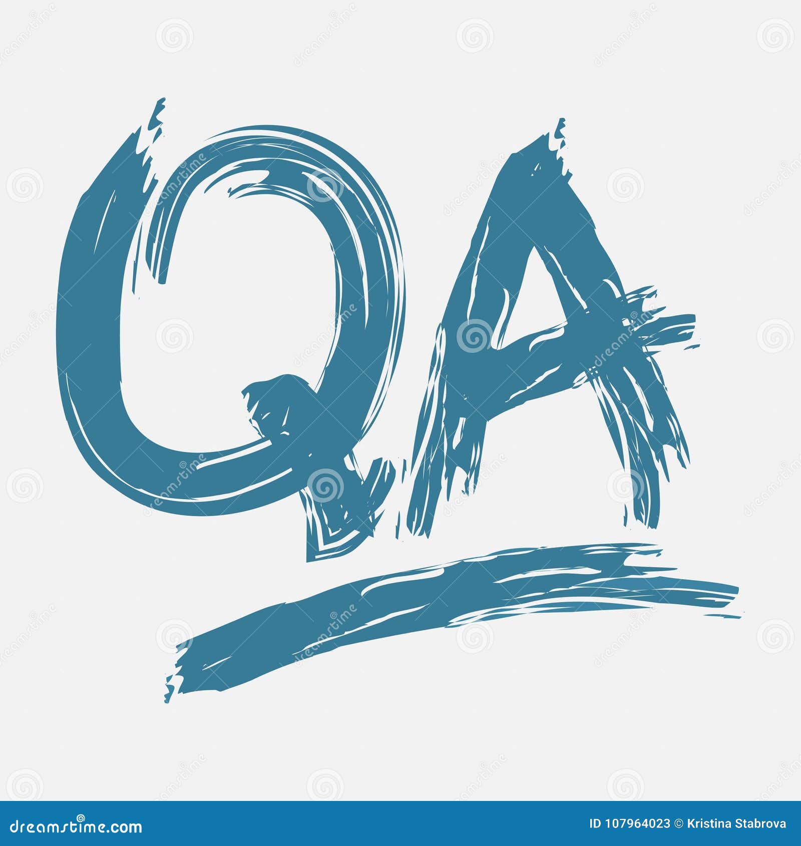 Logo Quality Assurance QA, Testing. Smears with a Brush Stock Vector ... Logo Quality Assurance QA, Testing. Smears with a Brush Stock Vector ...