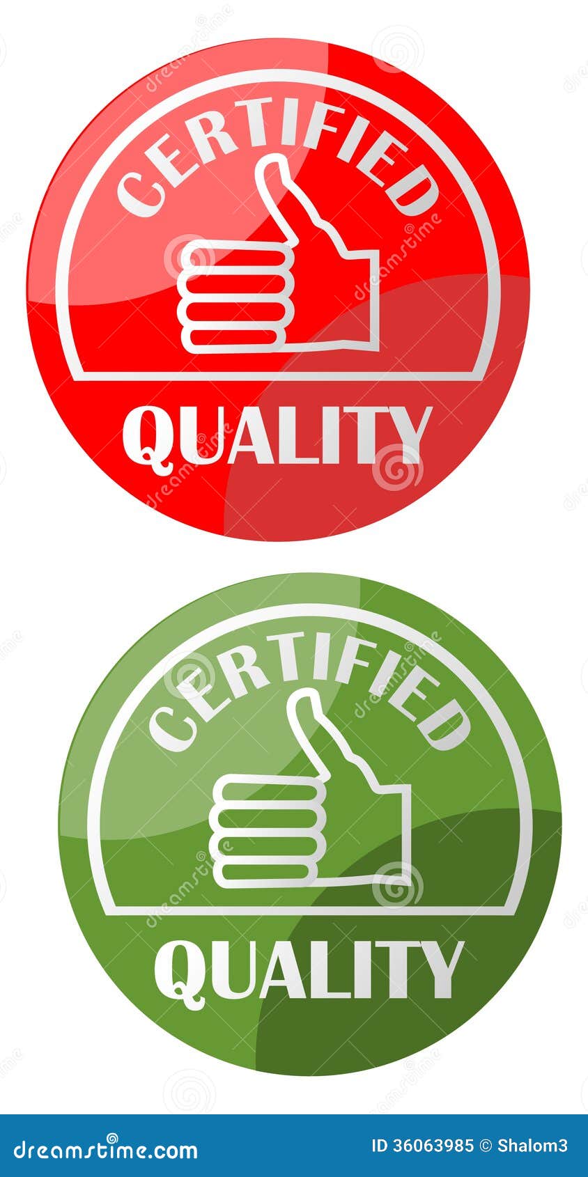 Logo quality certified stock vector. Illustration of symbol - 36063985