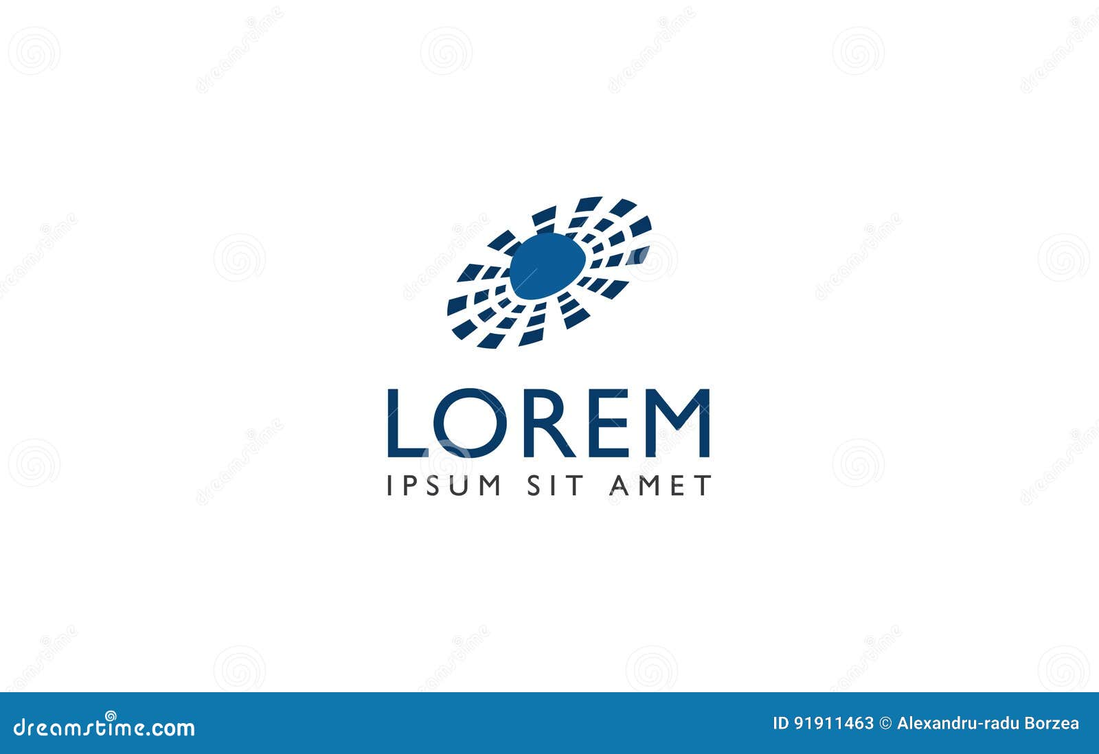 Logo radiale illustrazione vettoriale. Illustrazione di logotipo - 91911463