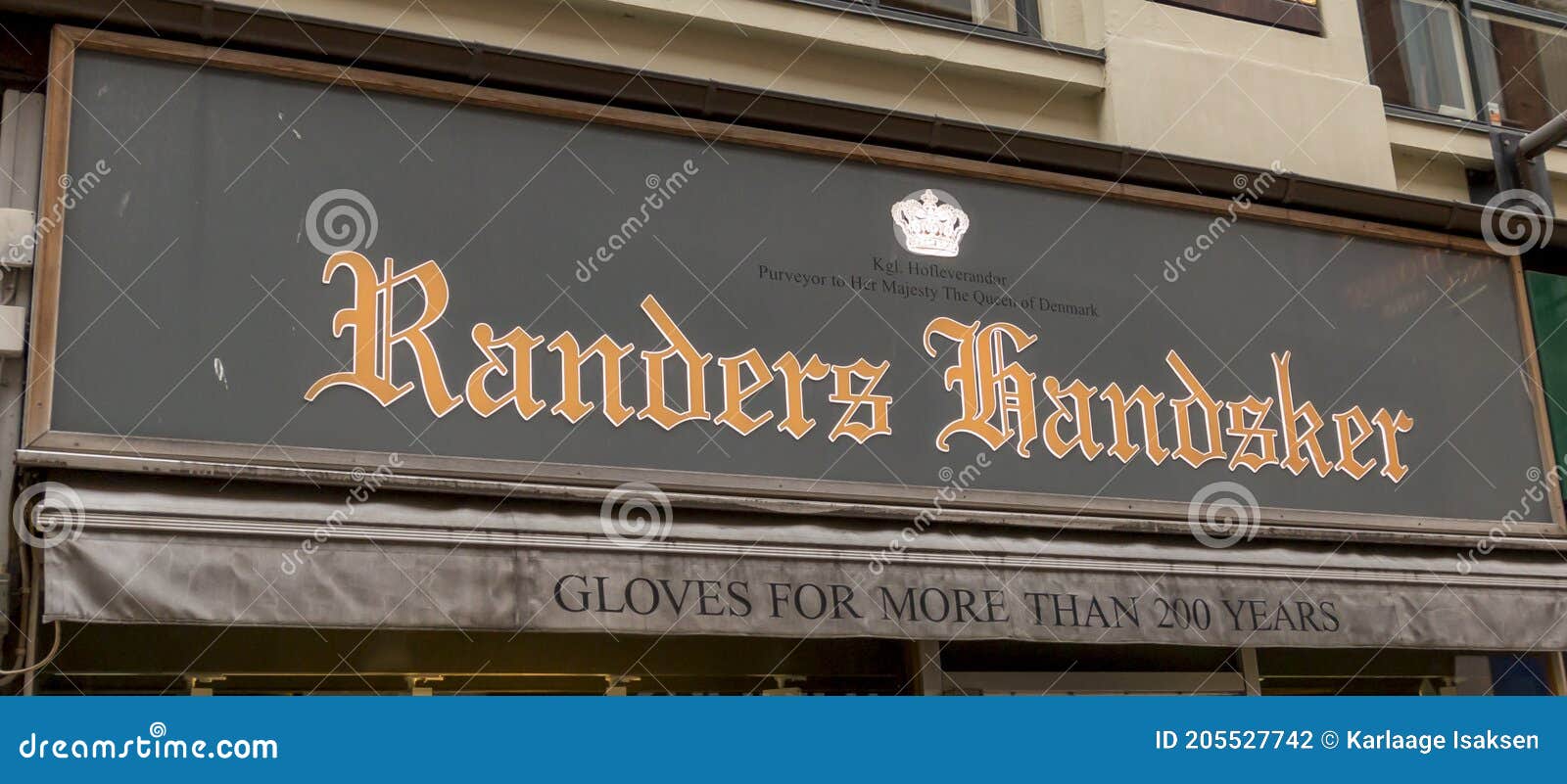 The Logo of the Randers Handsker in Copenhagen Editorial Photography ...