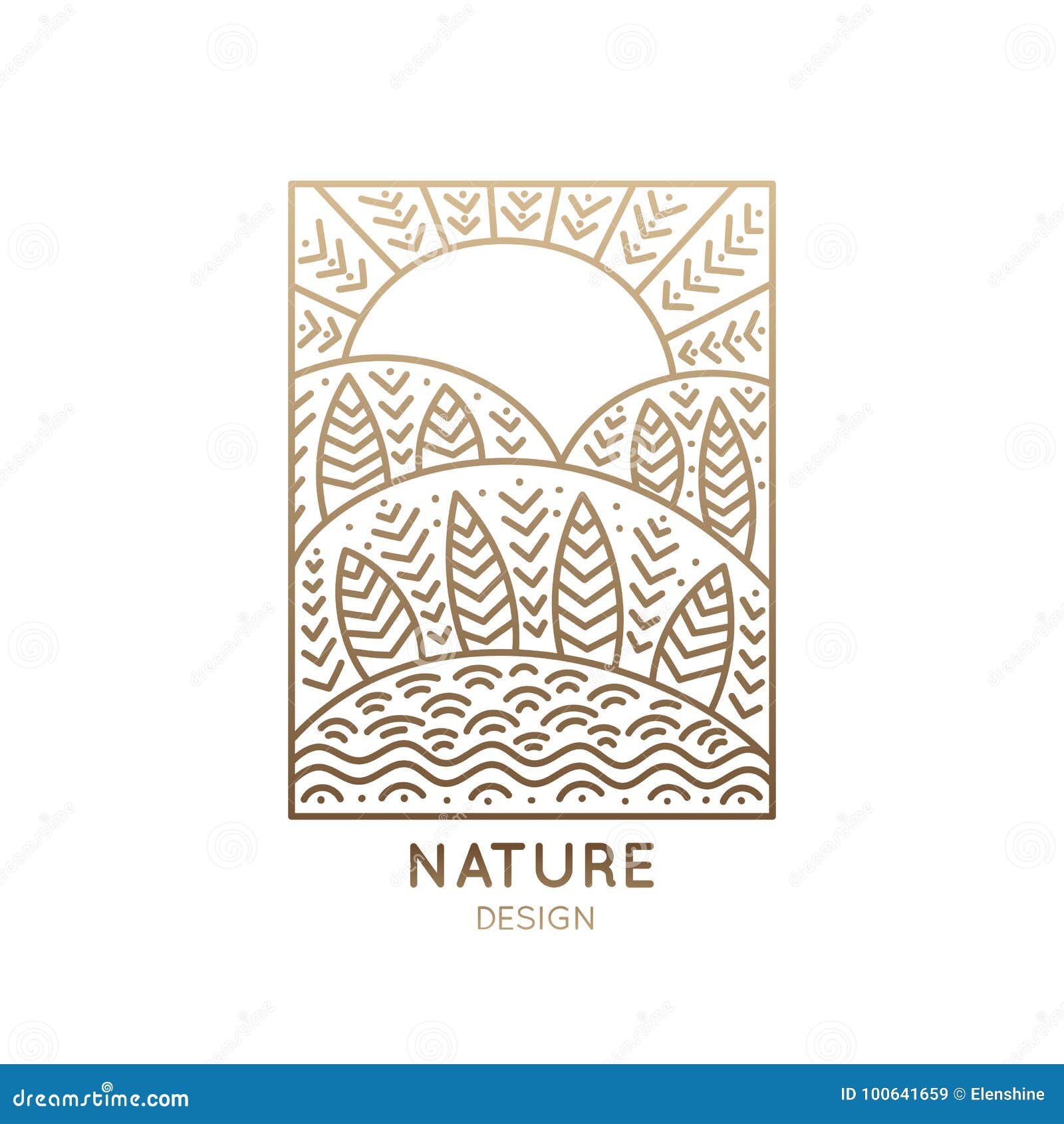 A Logo Rectangular Circle Round Alphabet Vector Illustration ...