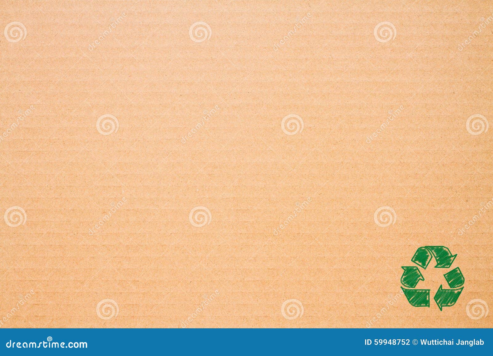 Logo Recycle on Brown Paper Stock Photo - Image of draw, environmental ...
