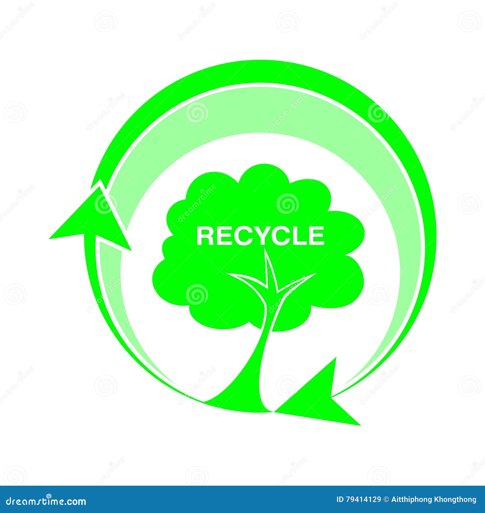 Logo Recycle ,tree Icons Vector Illustration Stock Vector ...