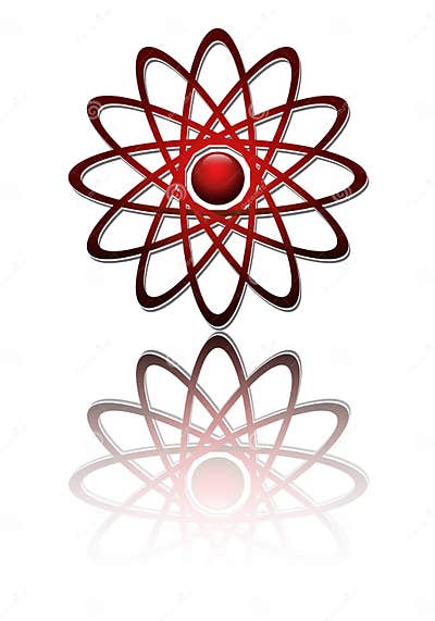 Logo red atom stock vector. Illustration of company, business - 11984676