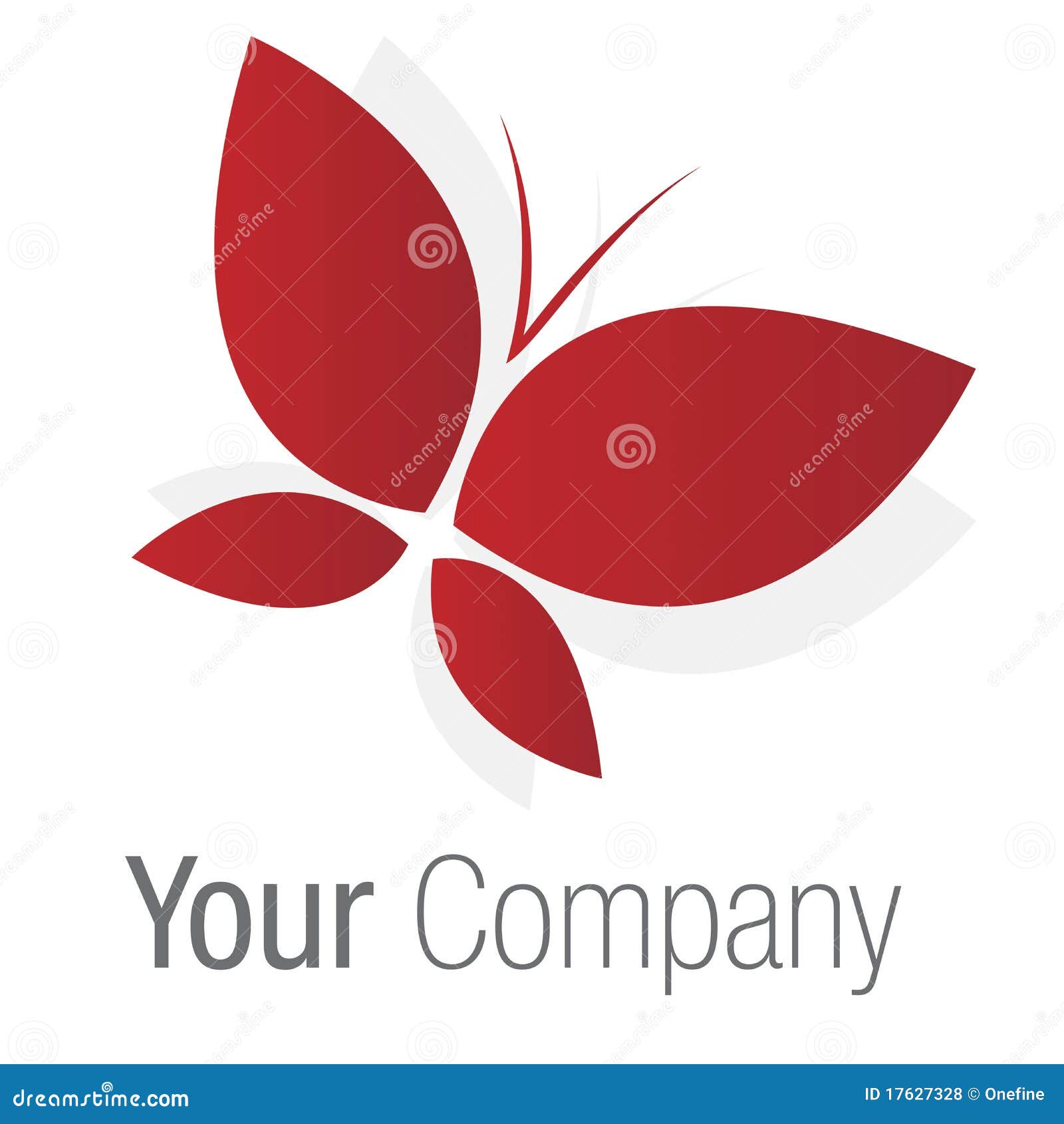 Logo Red Butterfly stock vector. Illustration of identity - 17627328