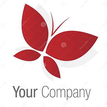 Logo Red Butterfly stock vector. Illustration of identity - 17627328
