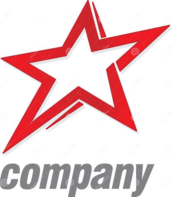 Logo red star stock vector. Illustration of shape, design - 23063823