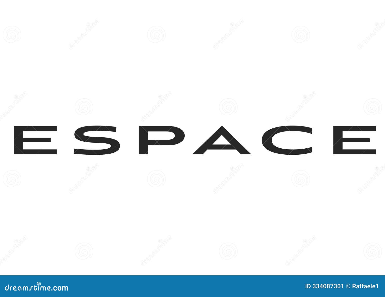Logo Renault Espace stock illustration. Illustration of europe - 334087301