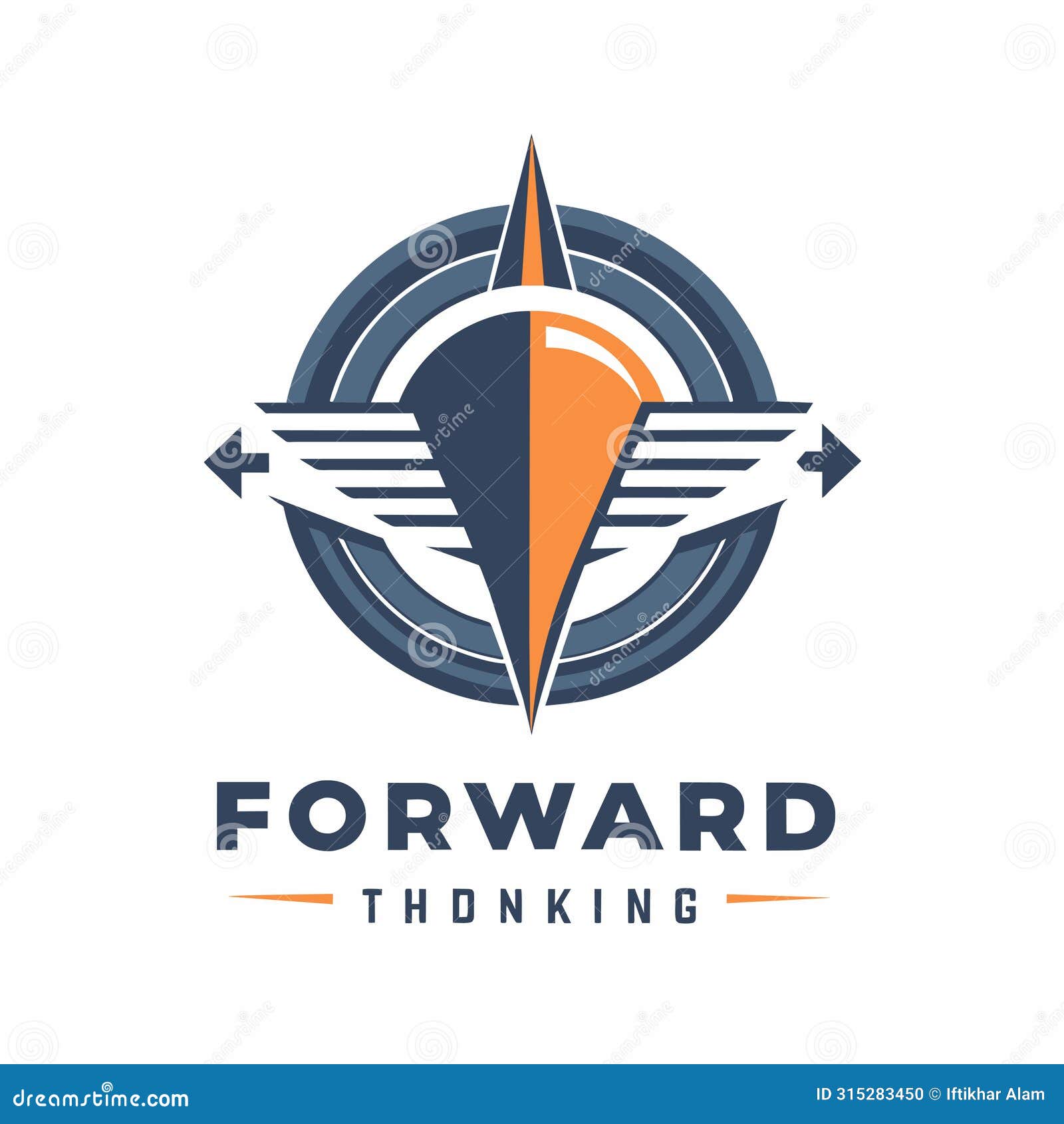The Logo Represents Forward Thinking in Advertising with Modern and ...
