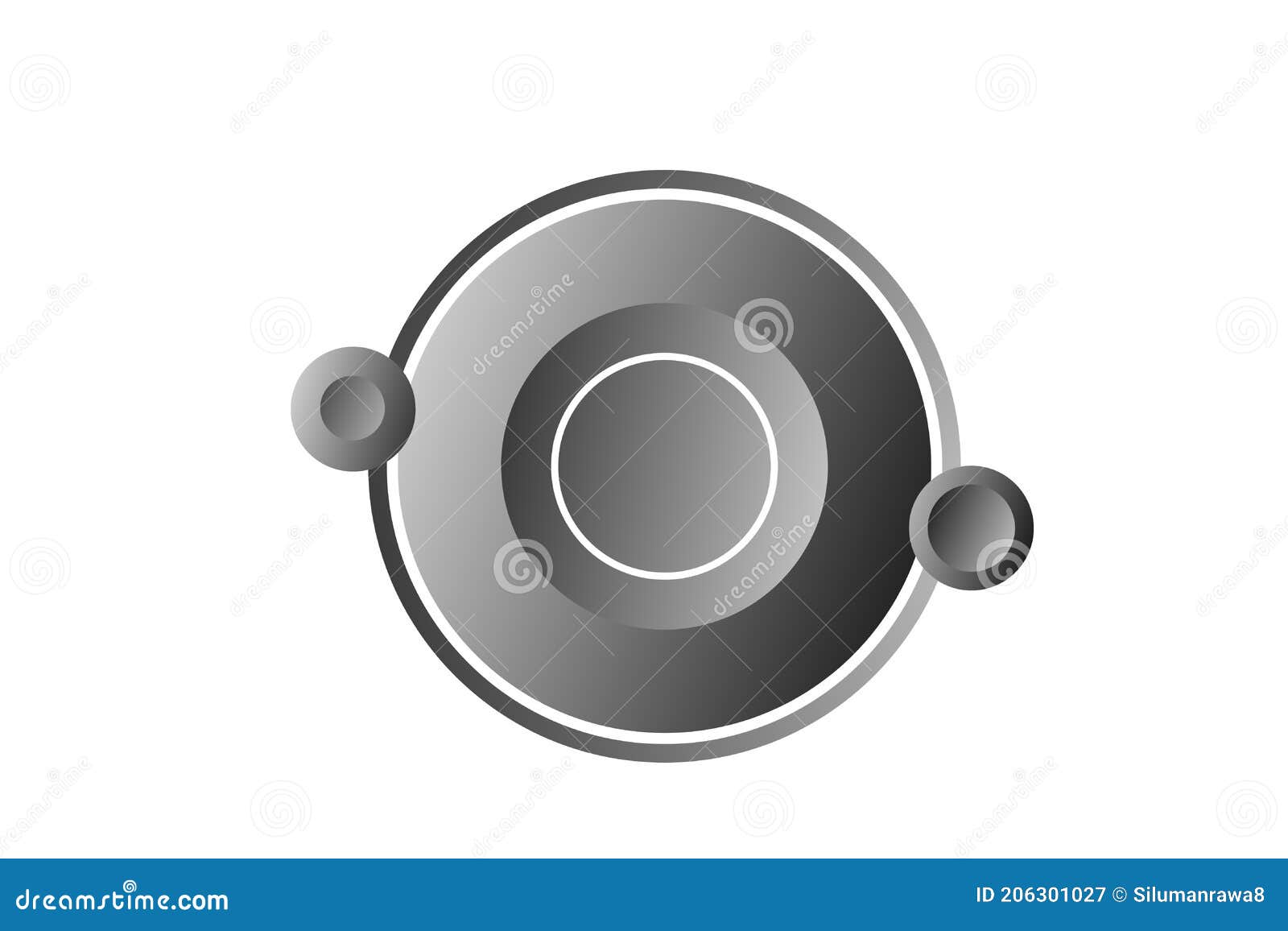 The Logo Resembles A Planet On Its Axis Royalty-Free Stock Photo ...