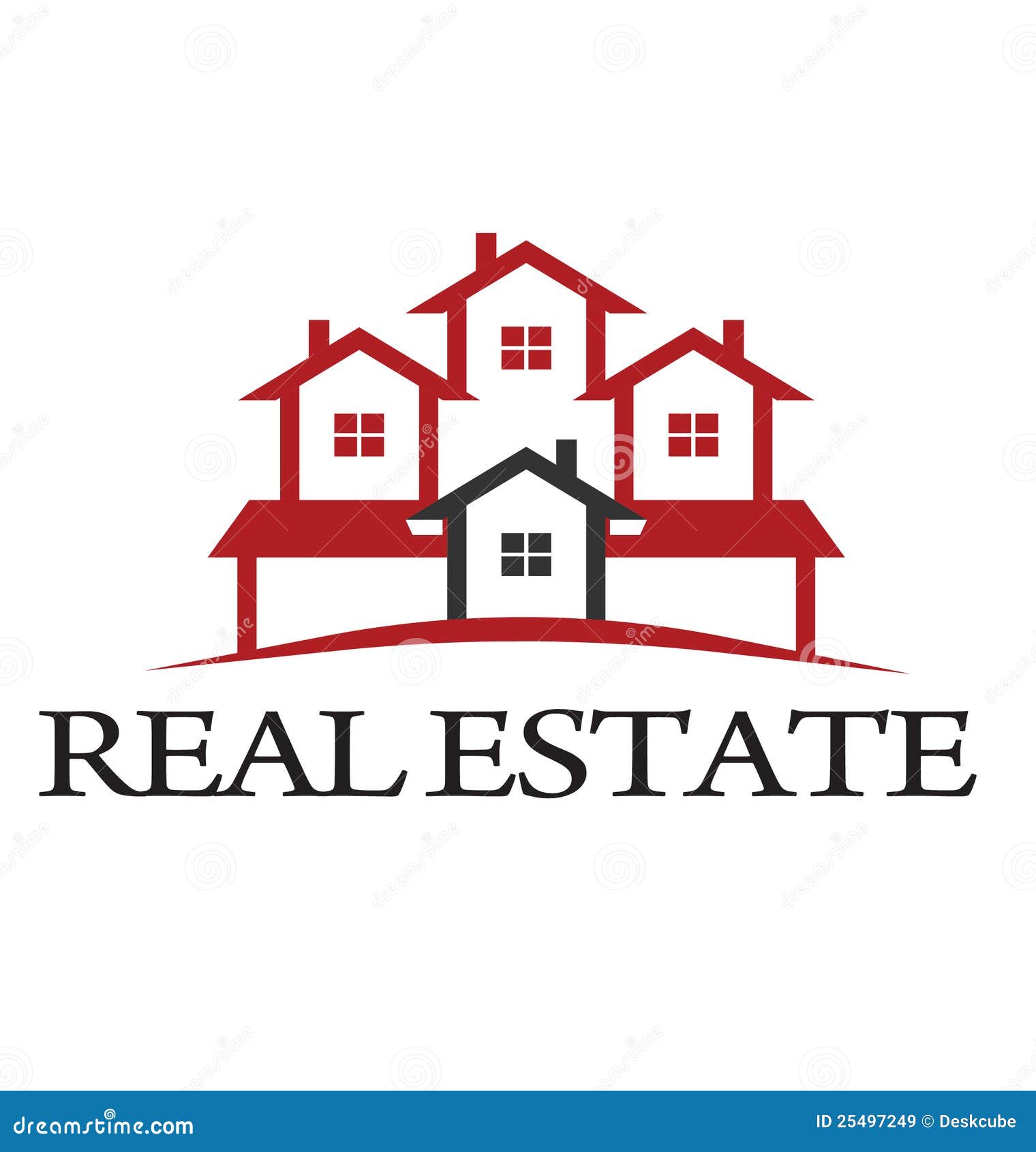 Logo Residential stock vector. Illustration of template - 25497249