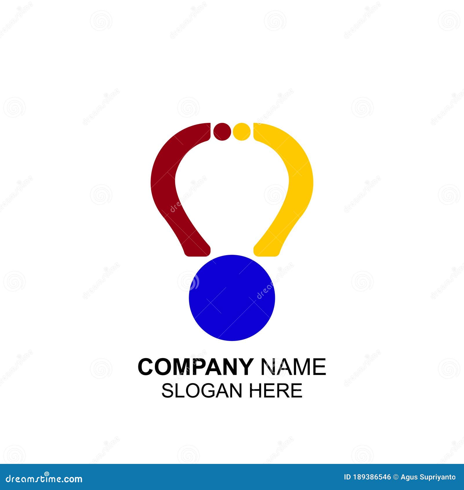 Respectful Logo Cooperation with the Shape of a Idea Stock Vector ...
