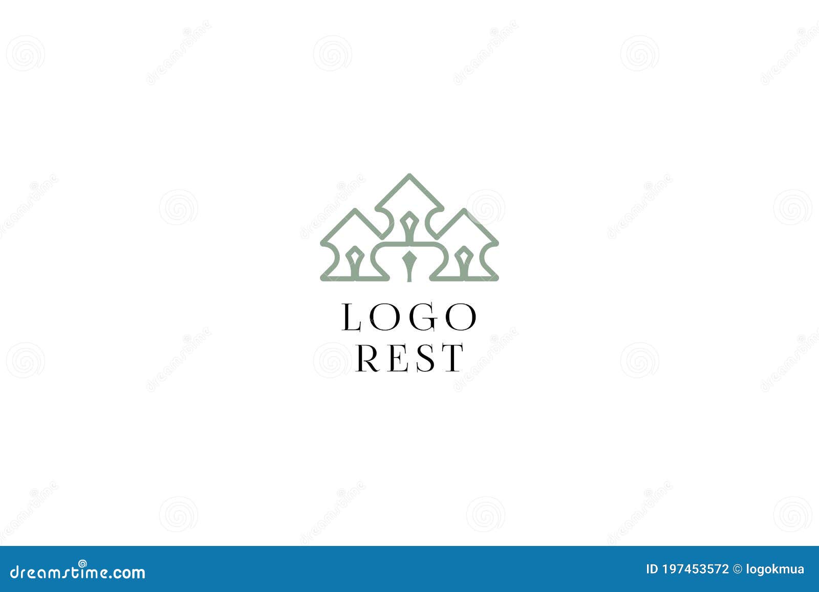 Logo rest or resort center stock vector. Illustration of logotype ...