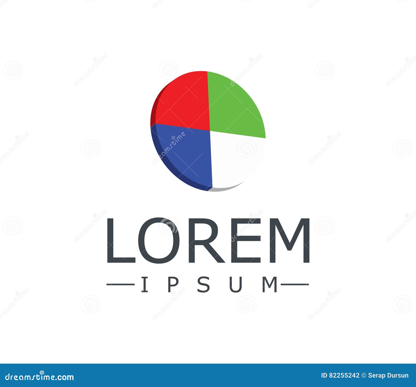 Logo with RGB color stock vector. Illustration of background - 82255242