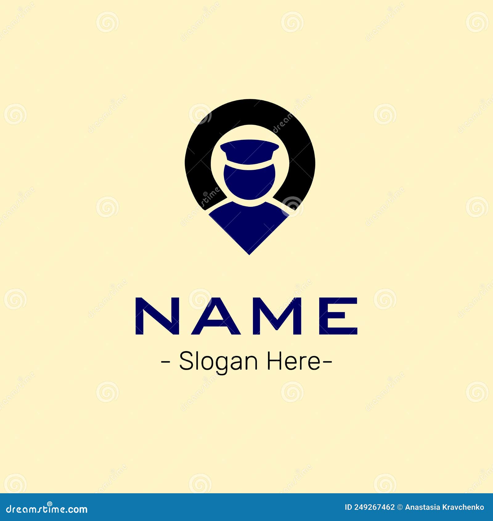 Logo Right Here Icon Element Template Design Logos Stock Illustration ...