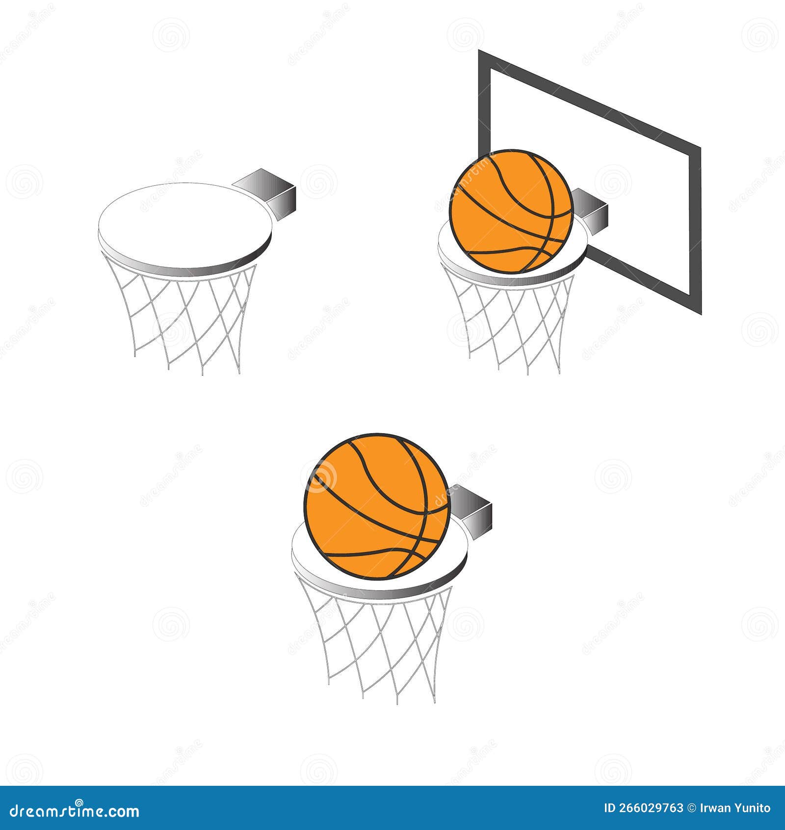Logo Ring Basket Ball Template Design Stock Vector - Illustration of ...