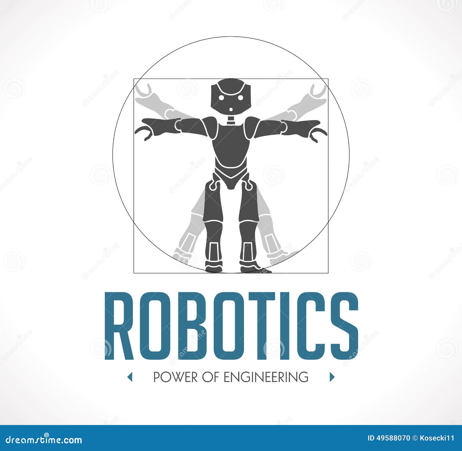 Logo - robotique illustration de vecteur. Illustration du illustration ...