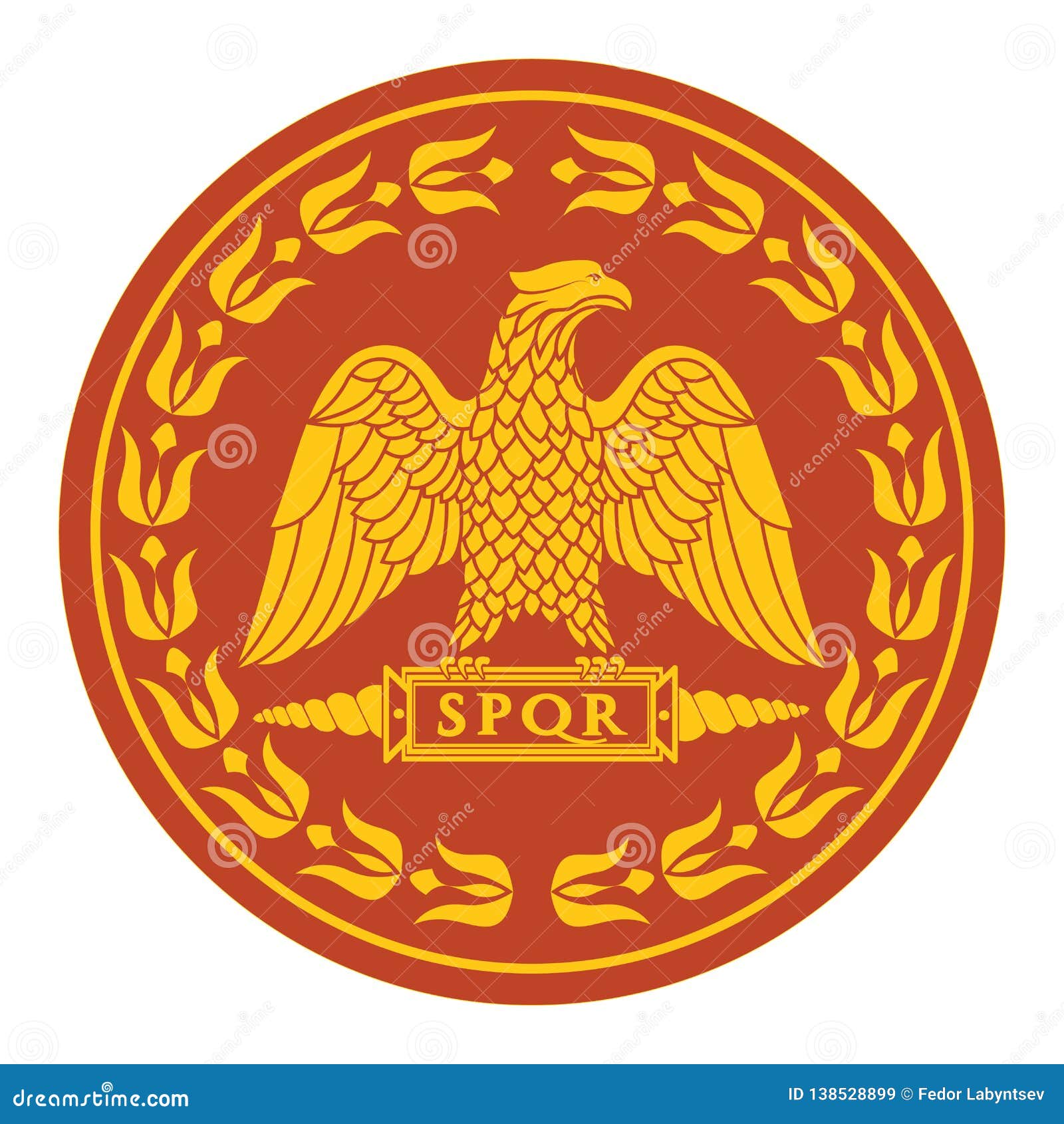 Logo of the Roman eagle stock vector. Illustration of power - 138528899