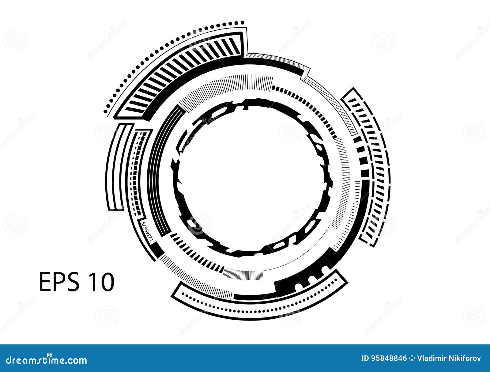 Logo Rond Sur Le Fond Blanc Illustration de Vecteur - Illustration du ...