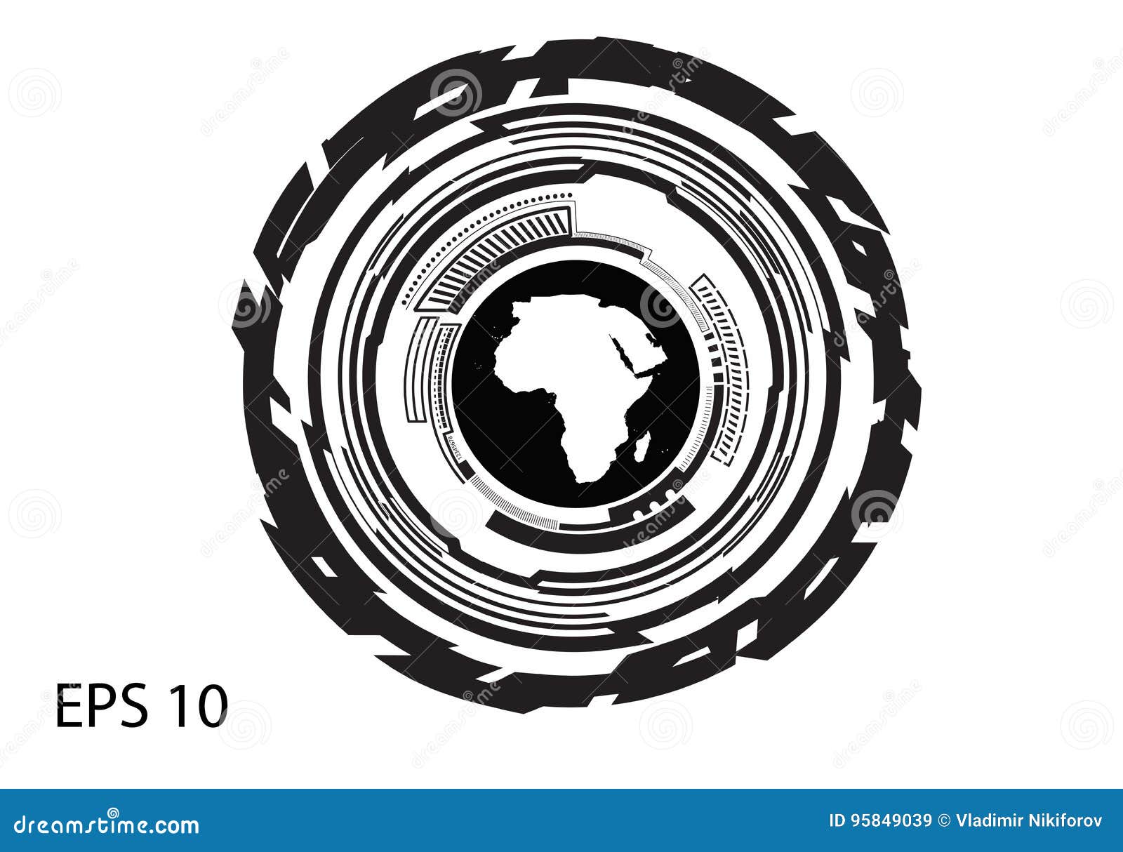 Logo Rond Sur Le Fond Blanc Illustration de Vecteur - Illustration du ...