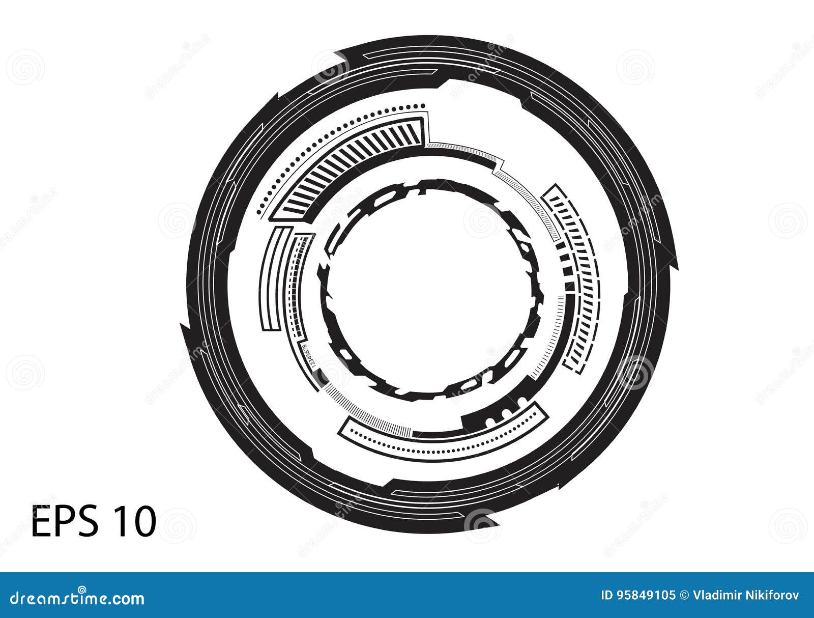 Logo Rond Sur Le Fond Blanc Illustration de Vecteur - Illustration du ...