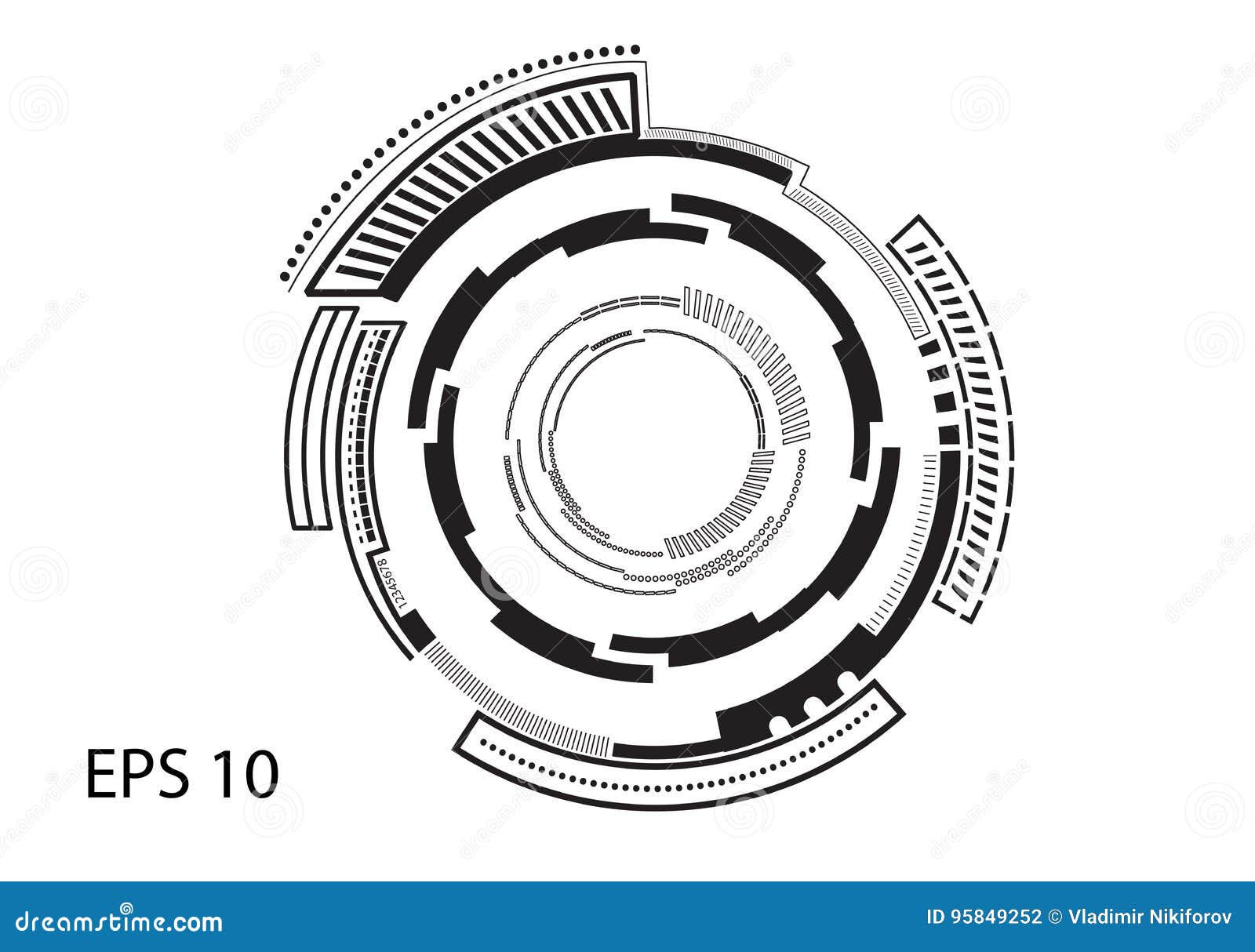 Logo Rond Sur Le Fond Blanc Illustration de Vecteur - Illustration du ...