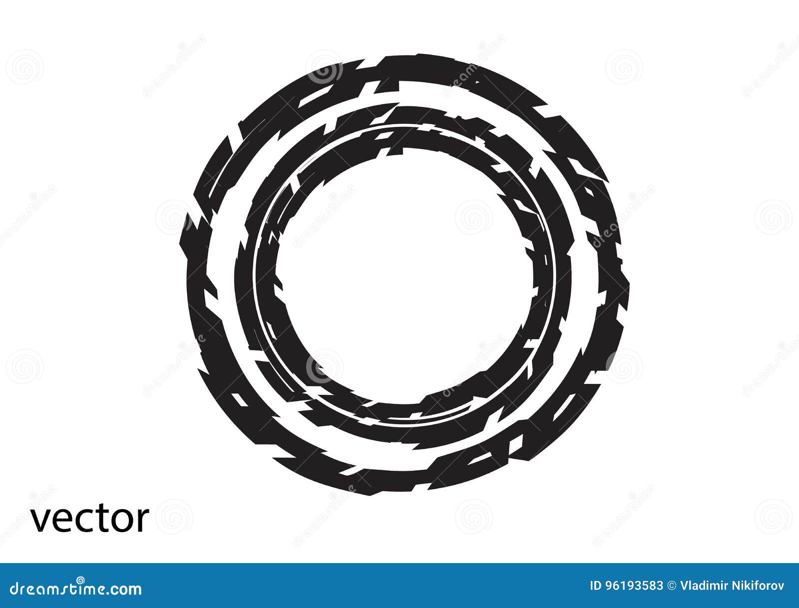 Logo Rond Sur Le Fond Blanc Illustration de Vecteur - Illustration du ...