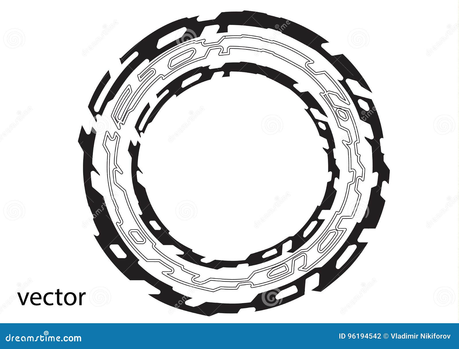 Logo Rond Sur Le Fond Blanc Illustration de Vecteur - Illustration du ...