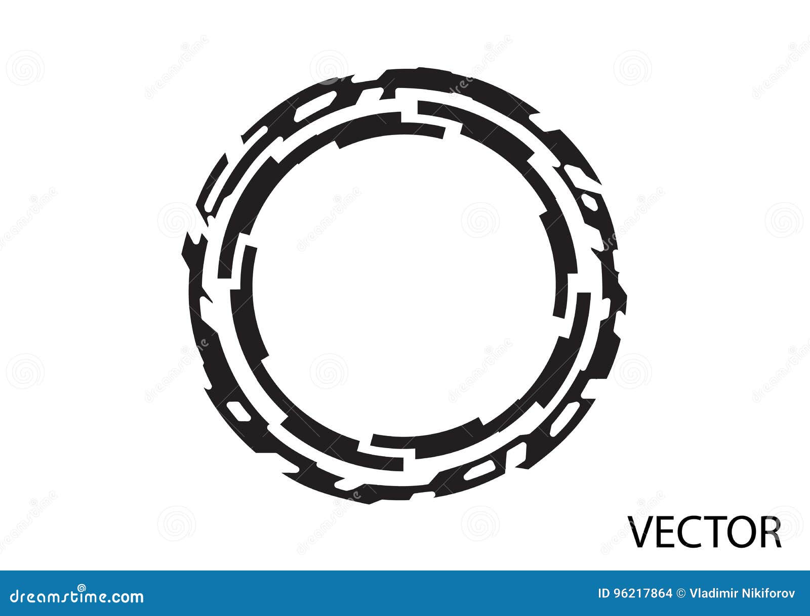 Logo Rond Sur Le Fond Blanc Illustration de Vecteur - Illustration du ...