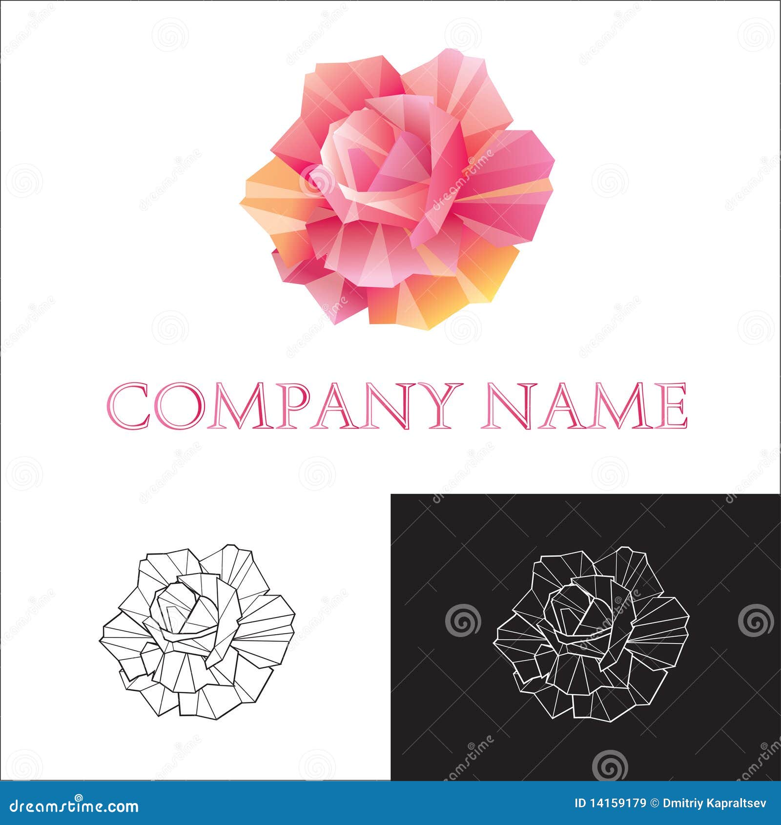 Logo rose stock vector. Illustration of creativity, logos - 14159179