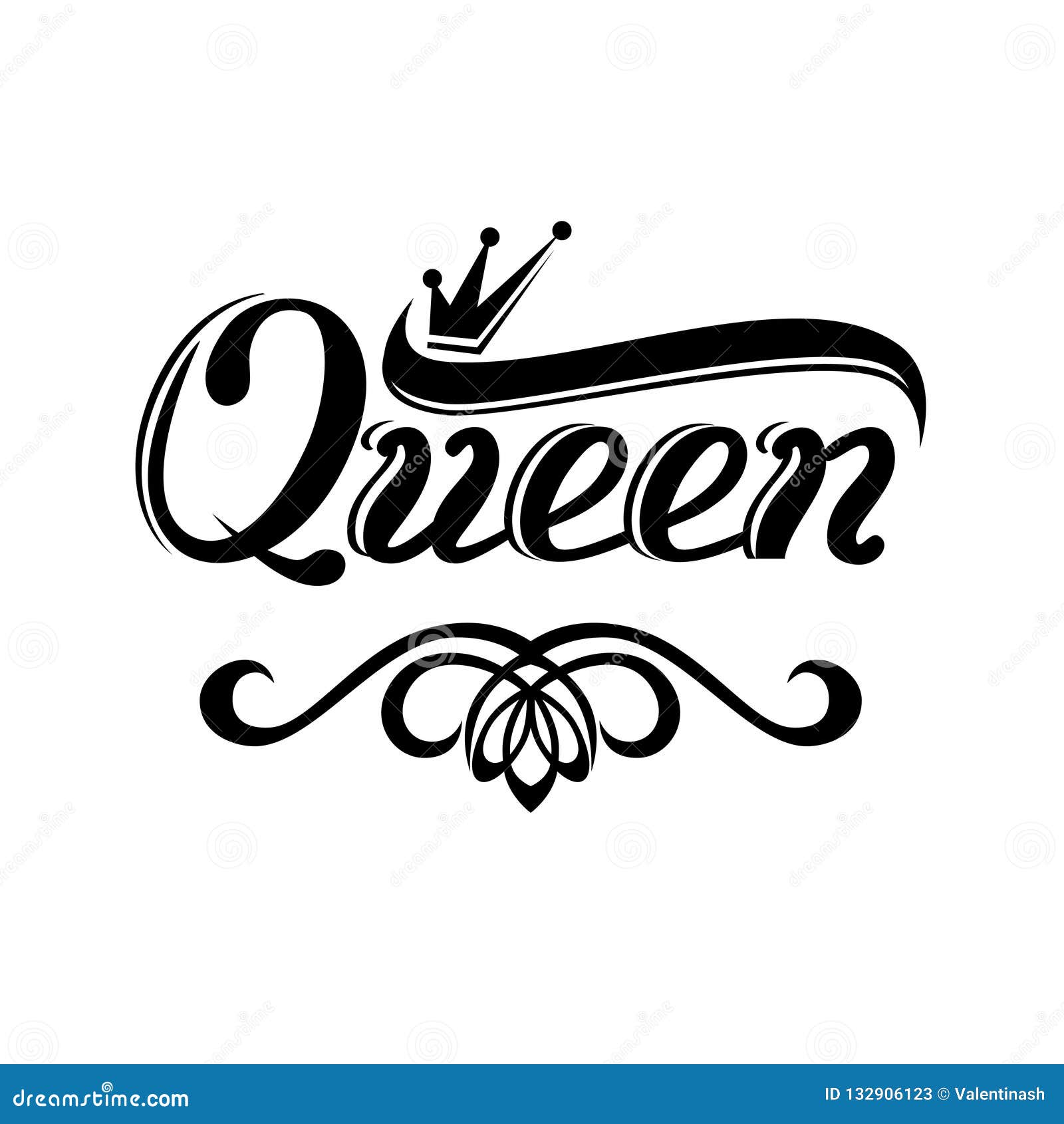 Logo with Royal Crown and Lettering Stock Vector - Illustration of ...