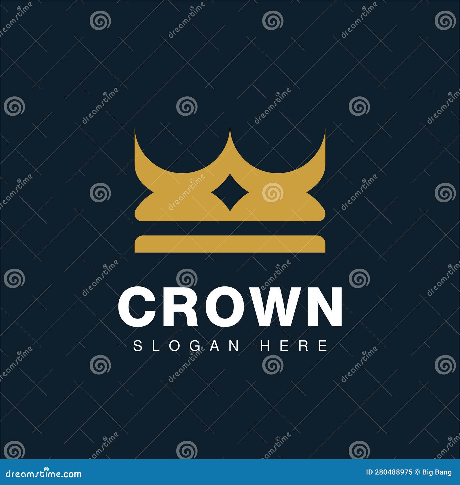 Logo Royal Roi Reine Symbole Vectoriel Illustration de Vecteur ...