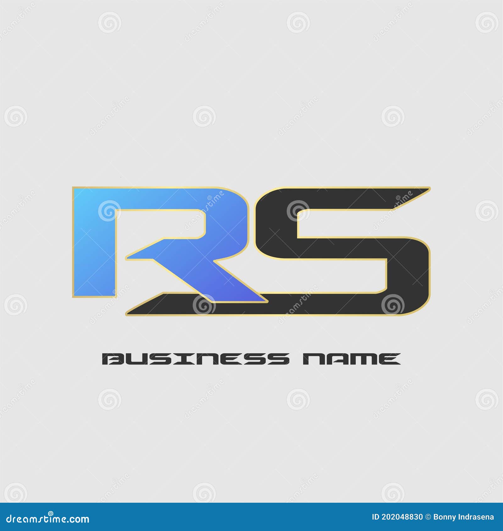 Logo RS Business Letter Logo Design with Simple Style Stock ...