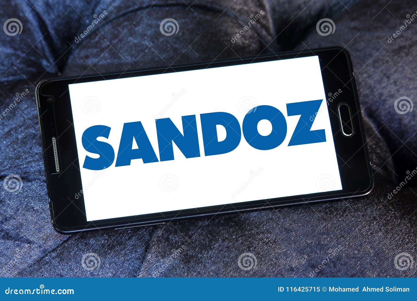 Logo Sandoz-pharmazeutischen Unternehmens Redaktionelles Bild - Bild ...