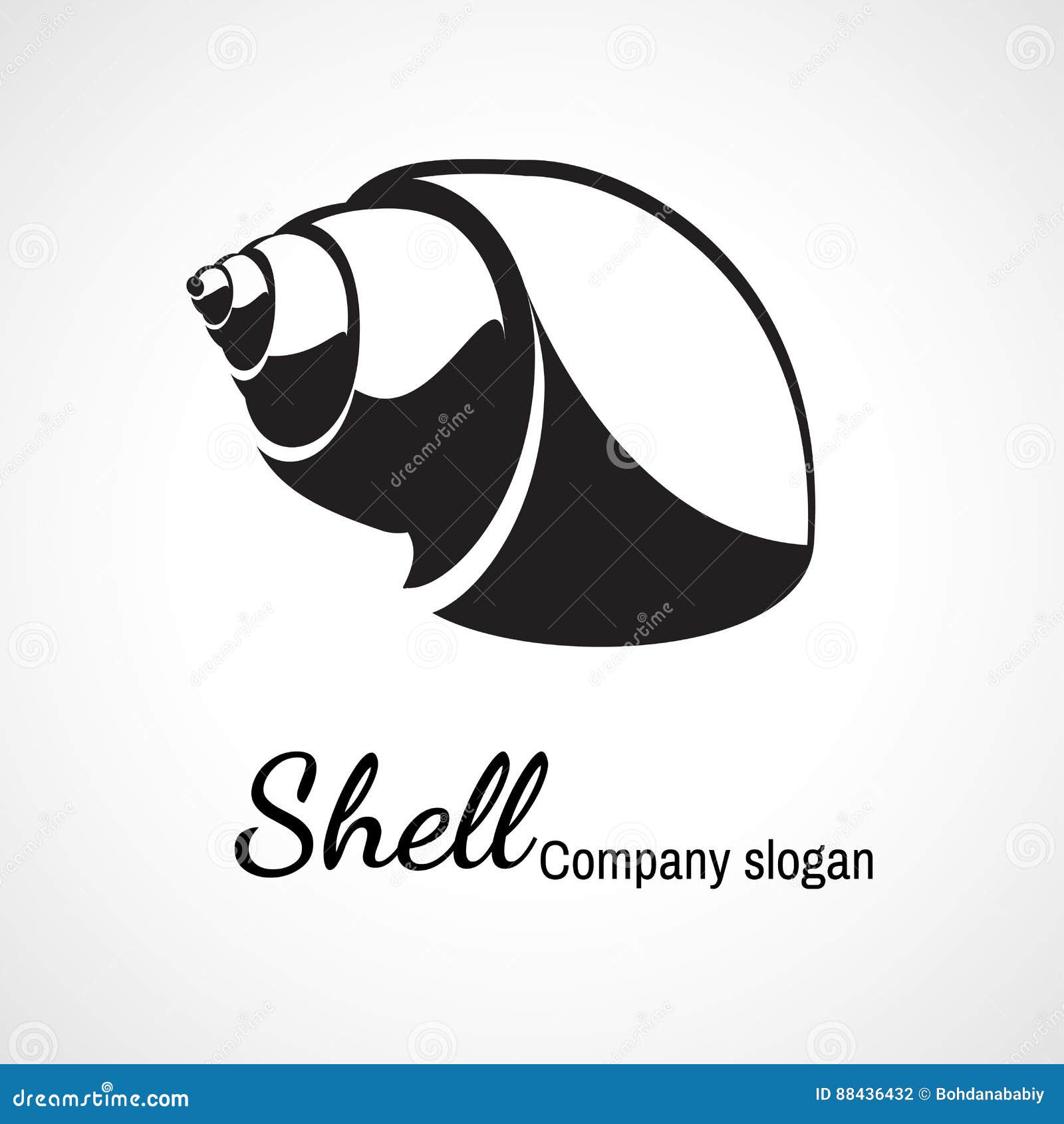 Logo of seashell stock vector. Illustration of aquatic - 88436432