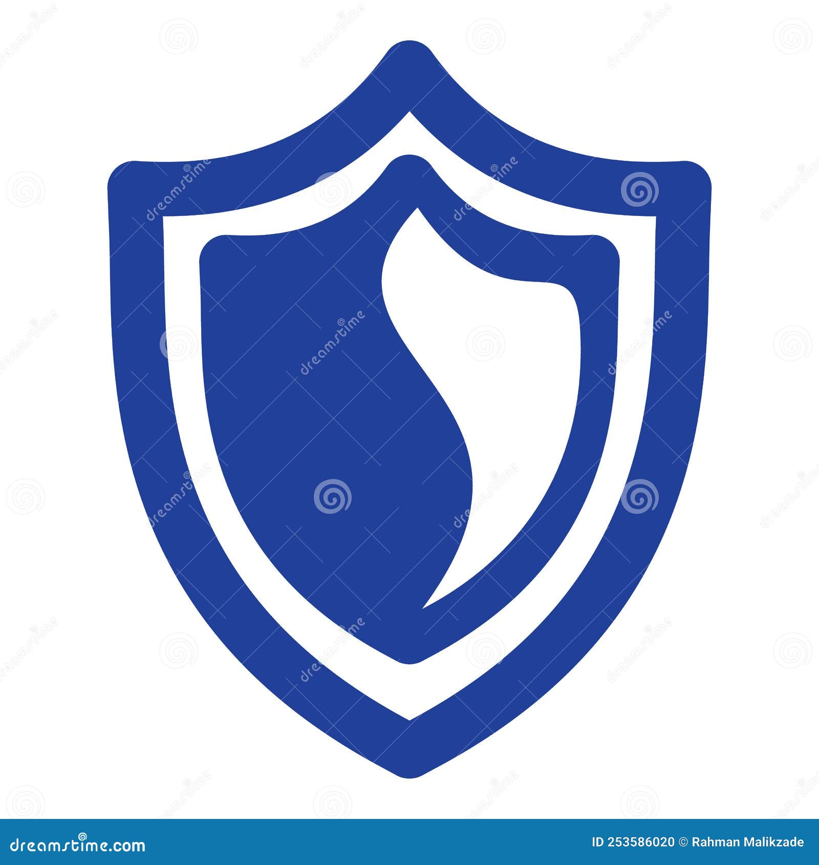 Logo Security or Safe Icon. Shield and Protection Vector Illustration ...