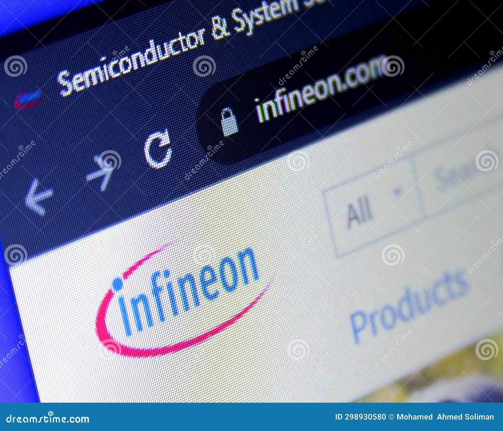 Infineon Technologies logo editorial image. Image of logo - 298930580