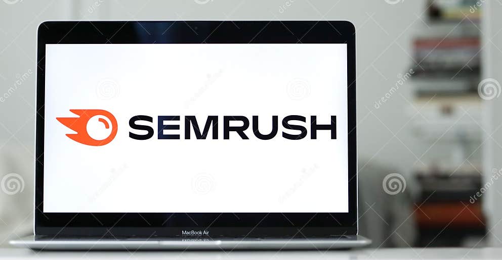 Logo of Semrush on the Laptop Screen. Editorial Stock Photo - Image of ...
