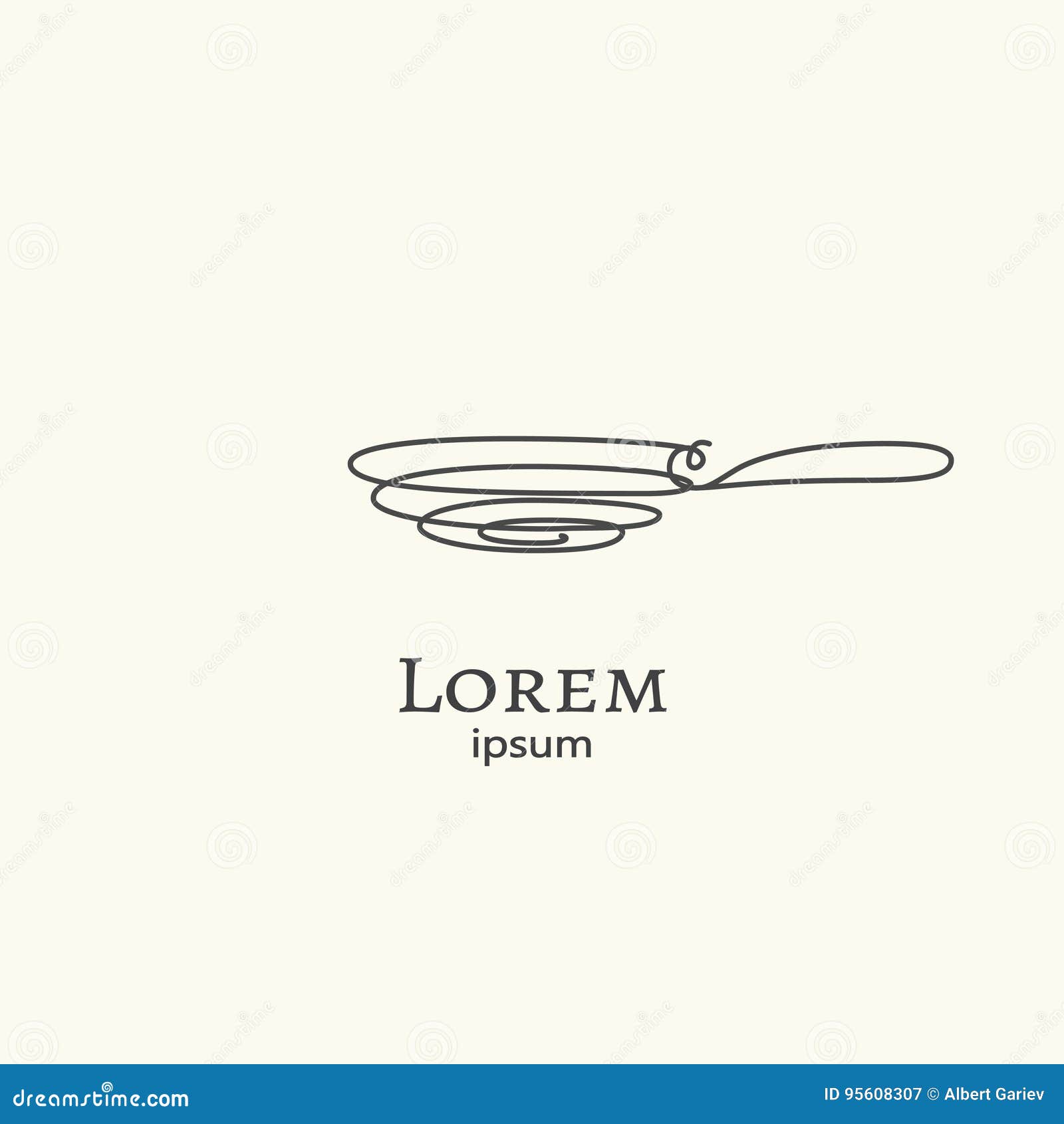 Logo series - kitchenware stock illustration. Illustration of line ...