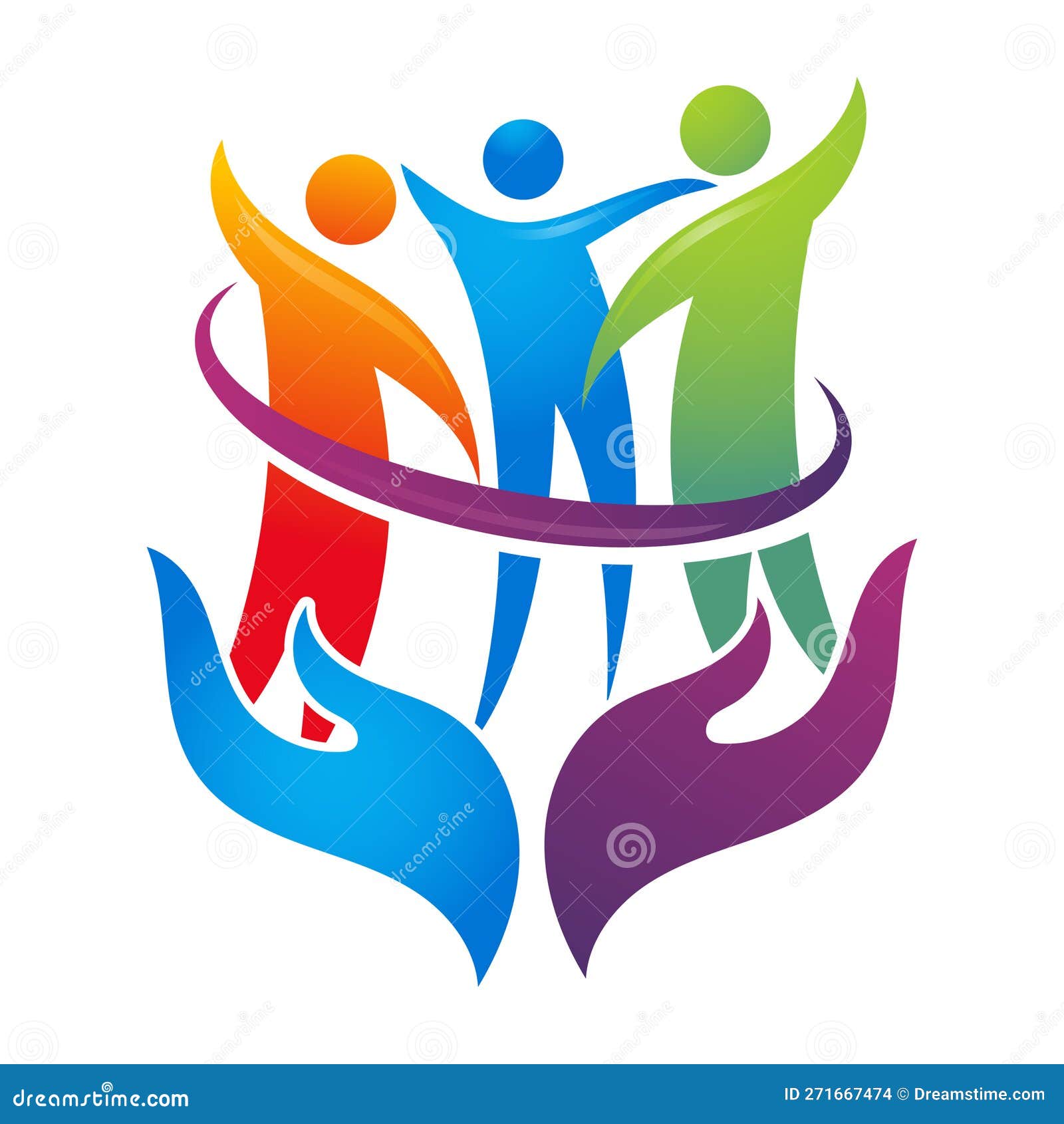 Helping Hands Care Hands Logo. Stock Vector - Illustration of helping ...