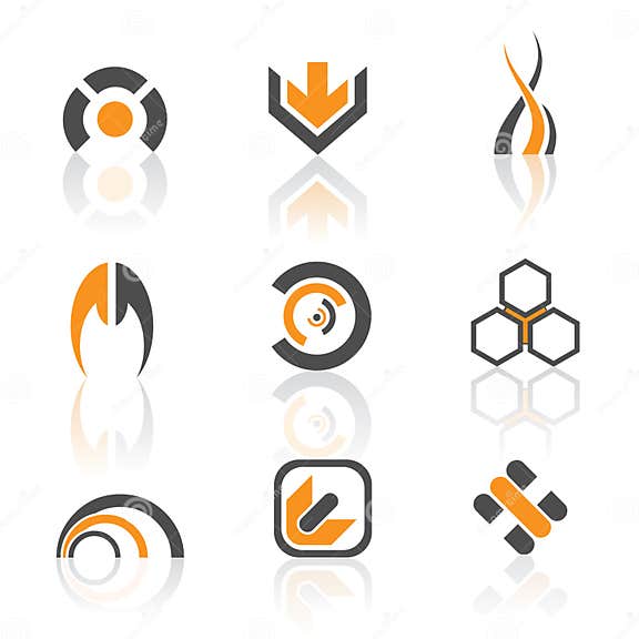 Logo set stock vector. Illustration of internet, shape - 5367848