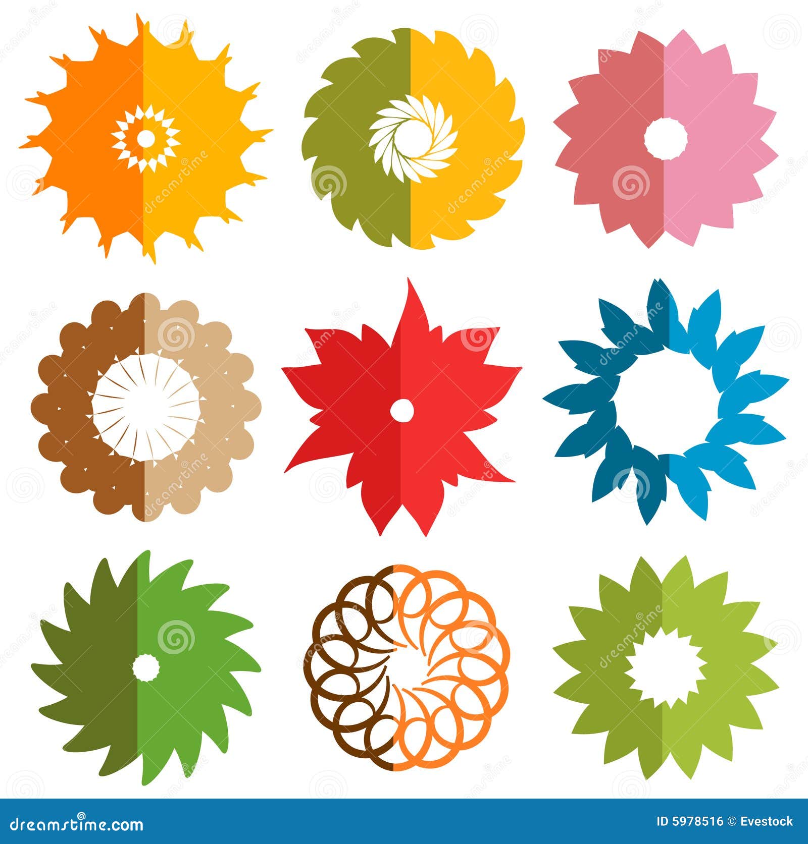 Logo set stock vector. Illustration of design, icon, company - 5978516