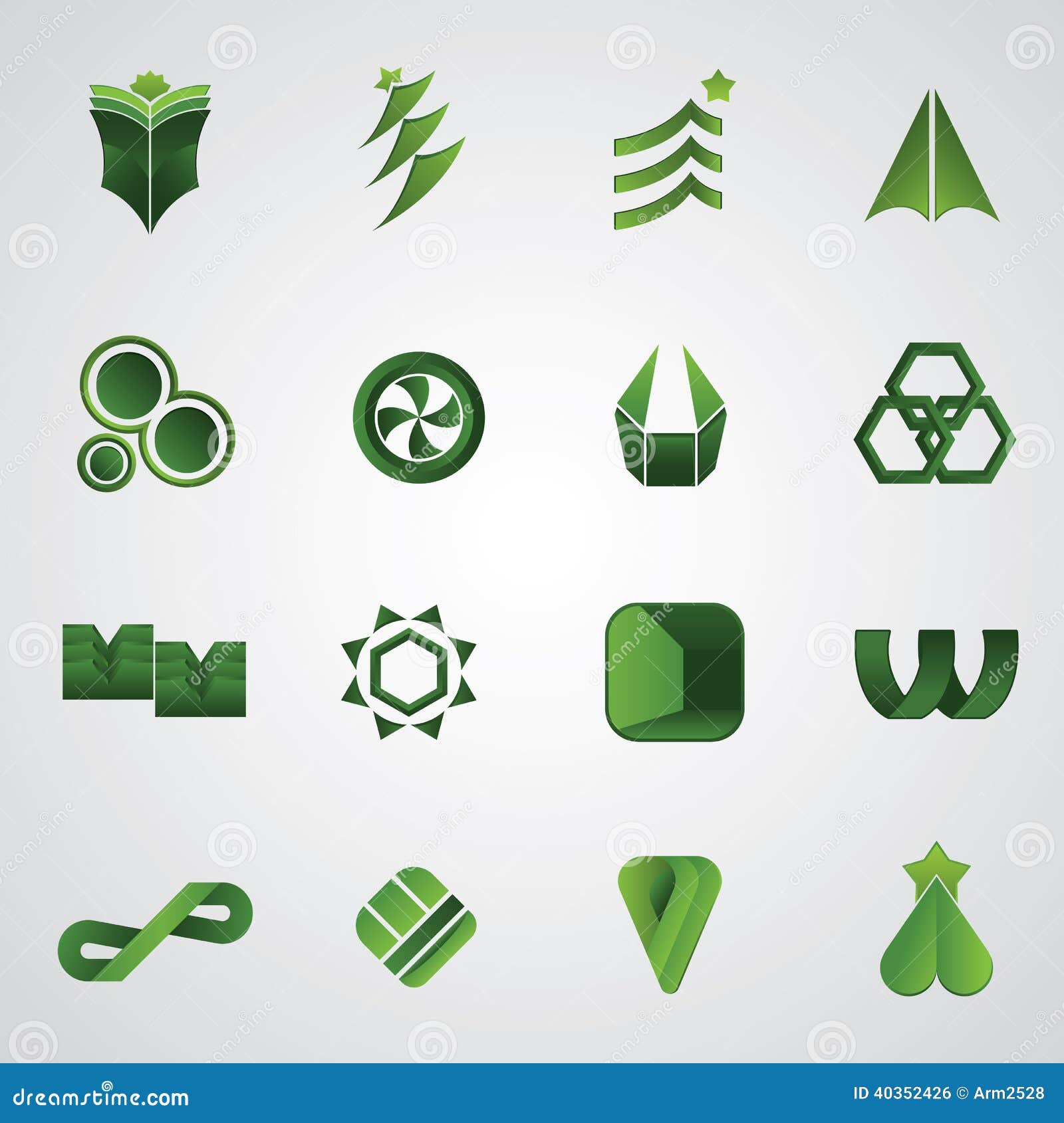 Logo set stock vector. Illustration of icon, internet - 40352426