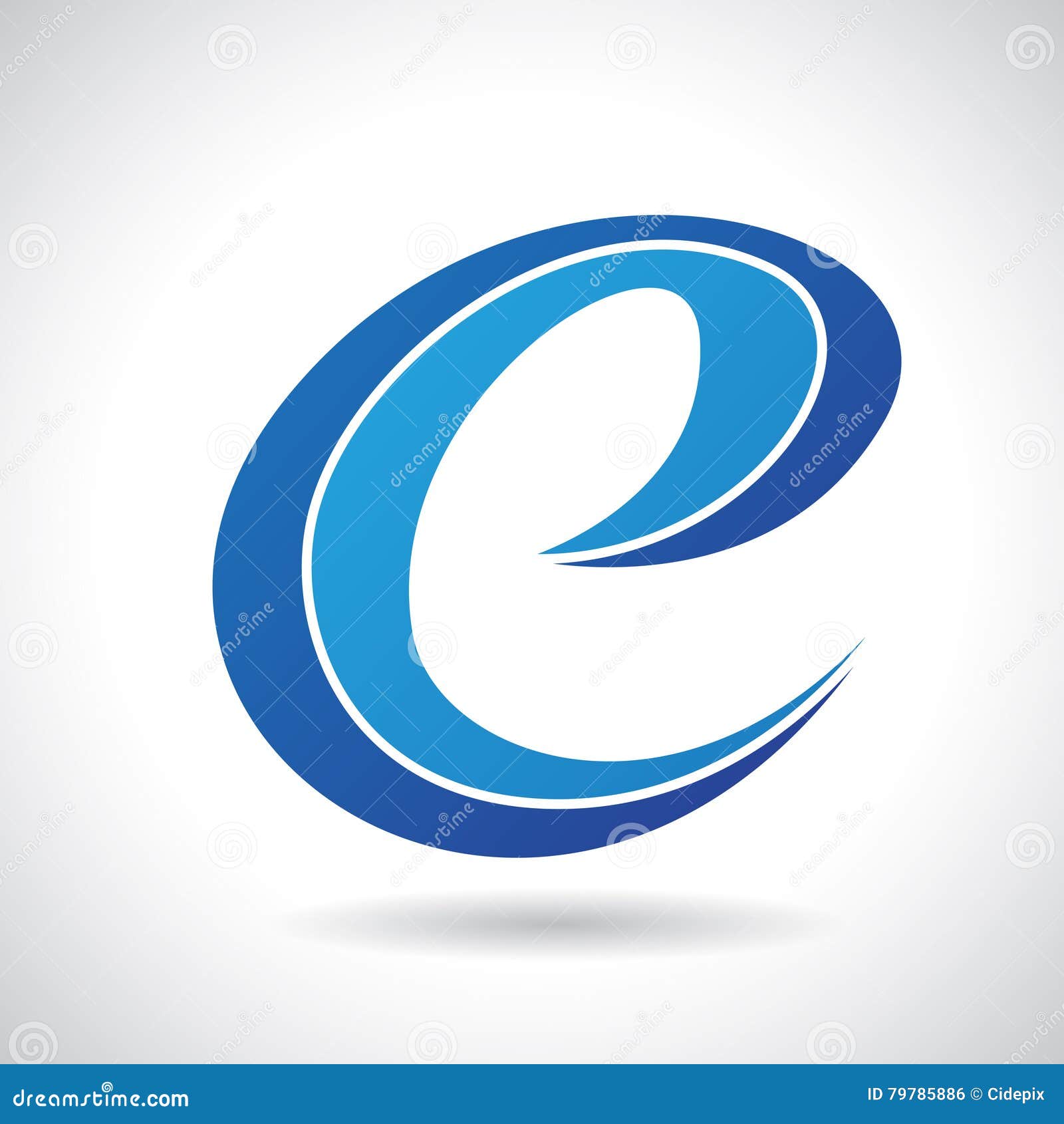 Logo Shape and Icon of Letter E, Vector Illustration Stock Vector ...